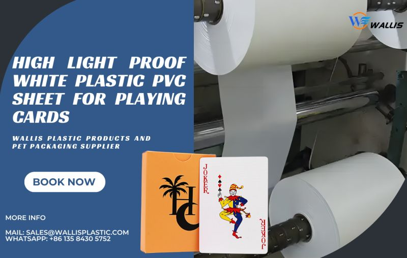 High Light Proof White Plastic PVC Sheet for Playing Cards