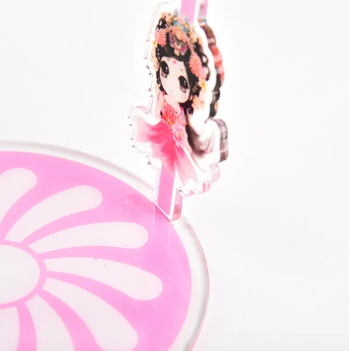 Custom Acrylic Carousel Standee Rotating Double-Sided Clear Acrylic ...