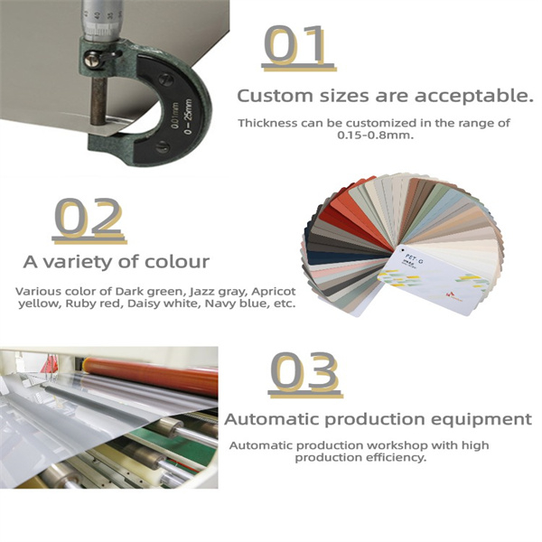 High Glossy 0.3mm Thickness Color PETG Film for Laminated MDF board-Wallis