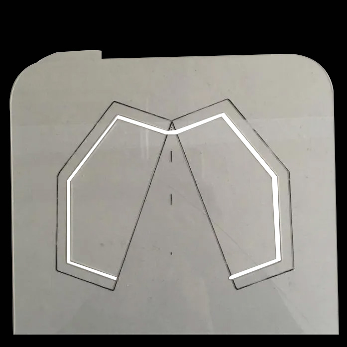 Customized PVC Rigid Sheet for Cutting Clothing Model Garment Templates