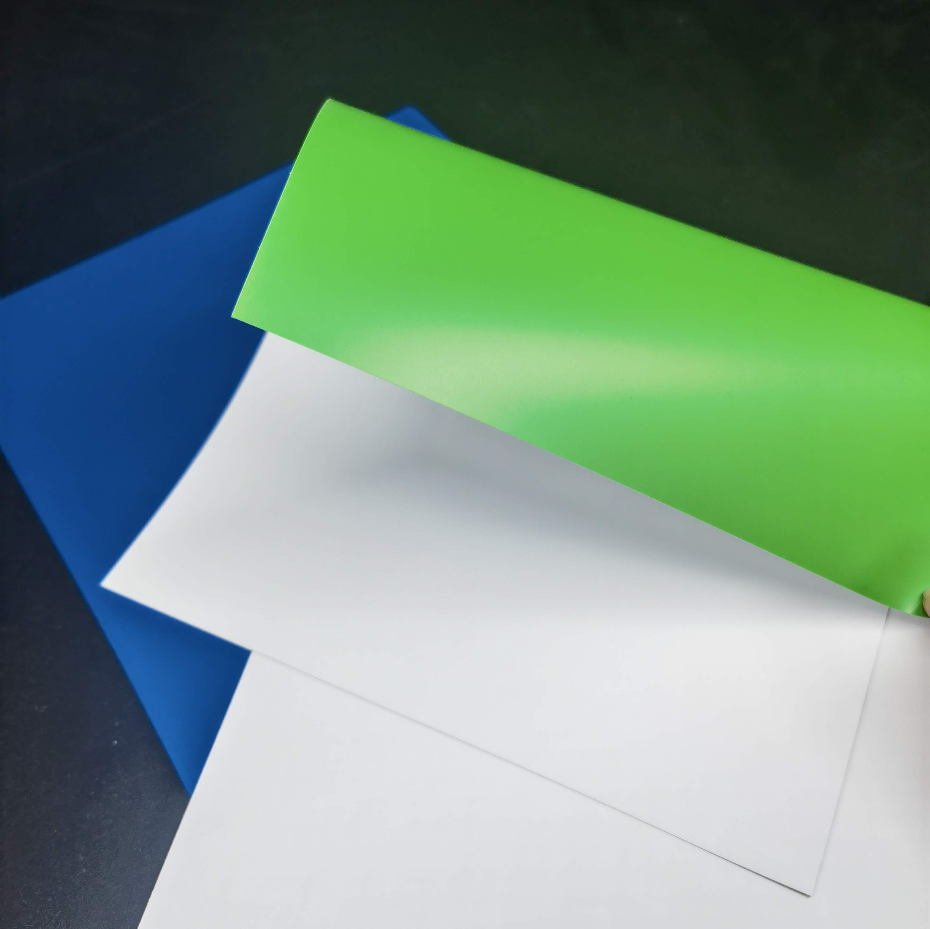 White-Coated Colored PVC Sheets for Bank Card Production